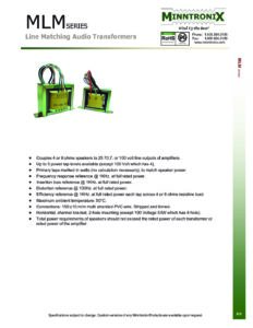 MLM_Line_Matching_Audio_Transformers – Minntronix – Transformers ...