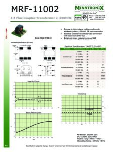 MRF-11002 – Minntronix – Transformers, Inductors, Coils